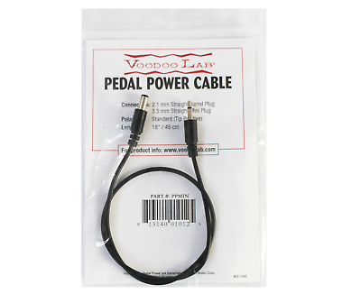 Voodoo Lab PPMIN 3.5mm Straight Mini Plug and 2.1 mm Straight Barrel C ...