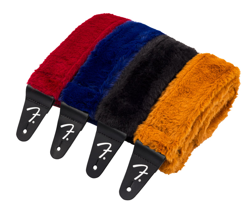 Fender Poodle Plush Guitar Strap, Blue – Megatone Music