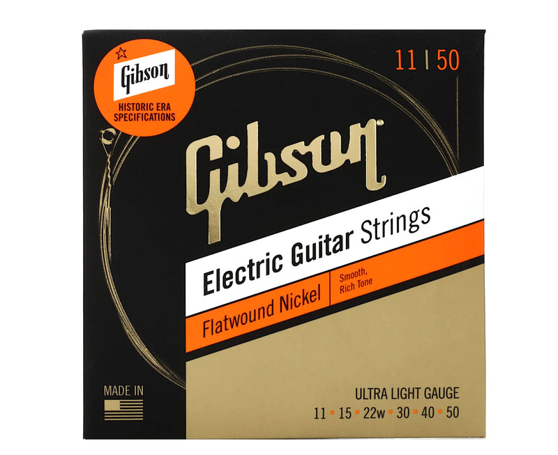 Gibson Flatwound Electric Guitar Strings SEG-FW11 – Megatone Music