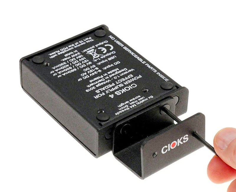 Cioks Mini Grip Power Supply to Pedal Board Mounting Bracket – Megatone ...